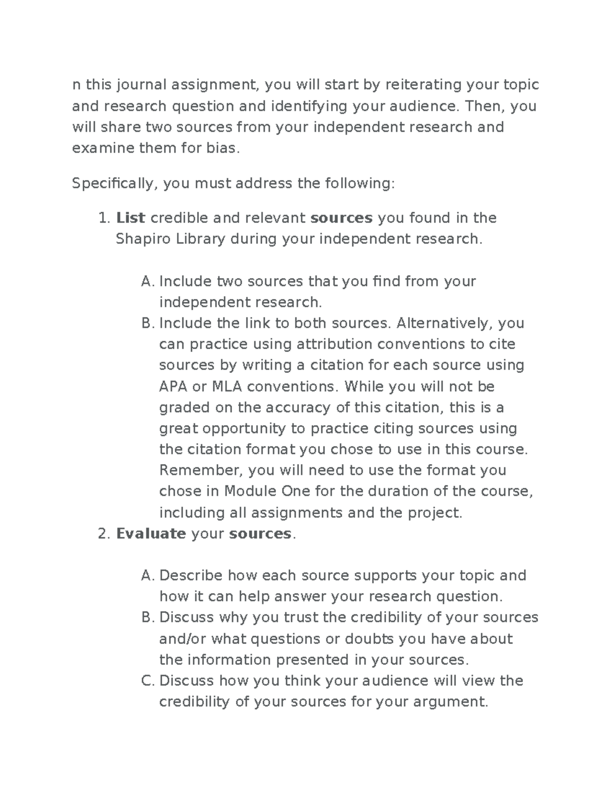 Mod 2-2 journal - 2-2 grade A - n this journal assignment, you will ...