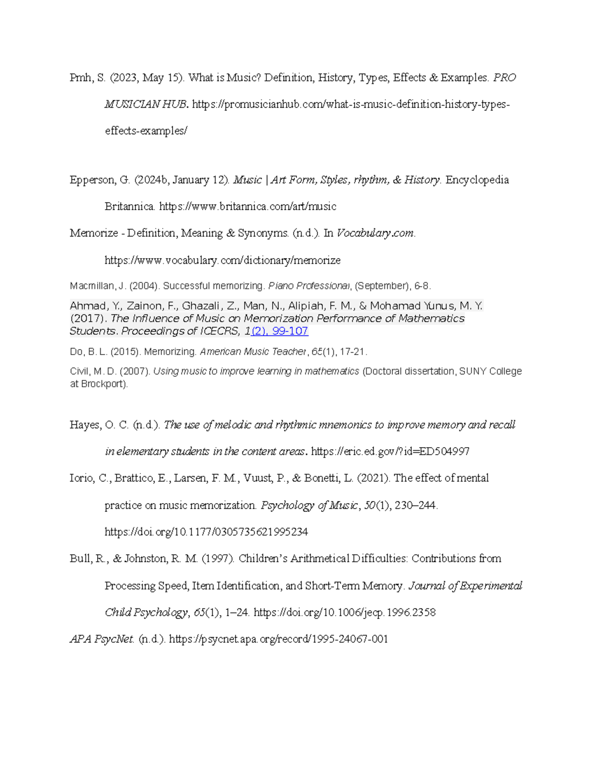 Biblio 3is - very helpful - Pmh, S. (2023, May 15). What is Music ...