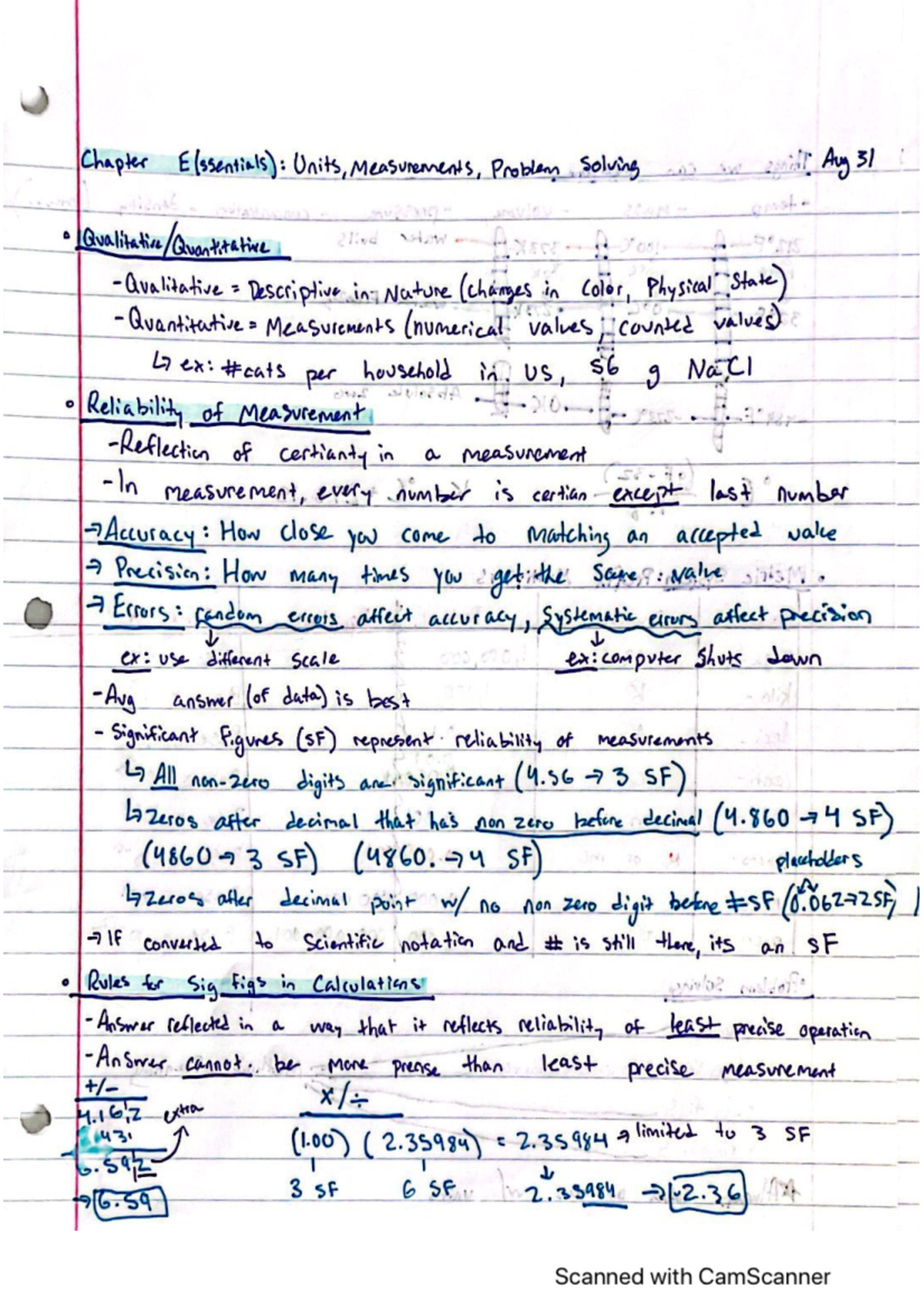 Chapter E: Essentials - CHEM 031 - UVM - Studocu