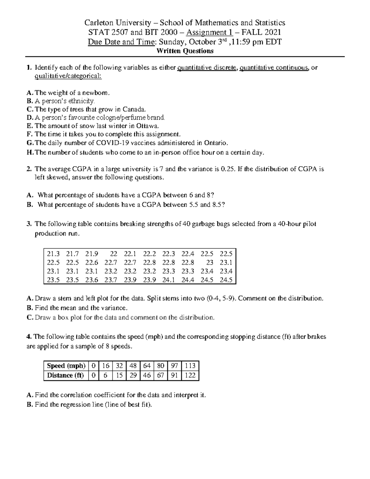 combined assignments for all the chapters - Carleton University ...