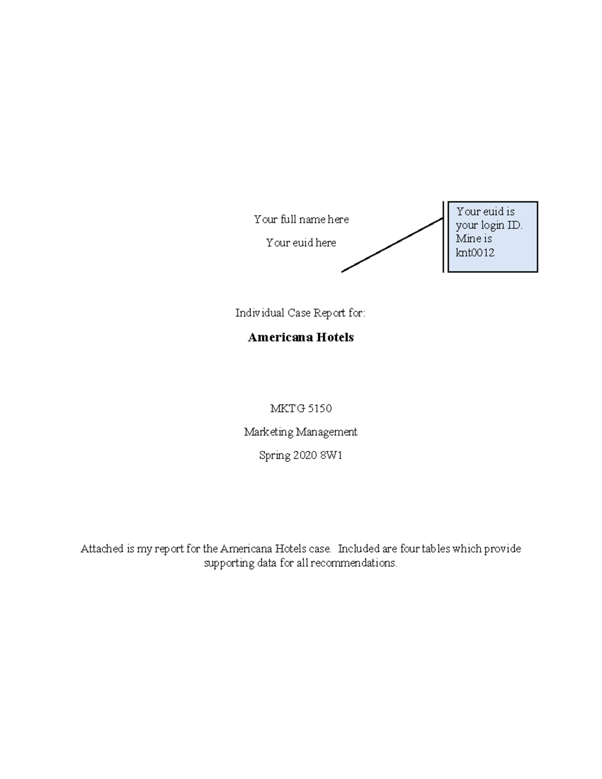 Americana Individaual Case Summary Example(Revised Jan 2020) - Your ...