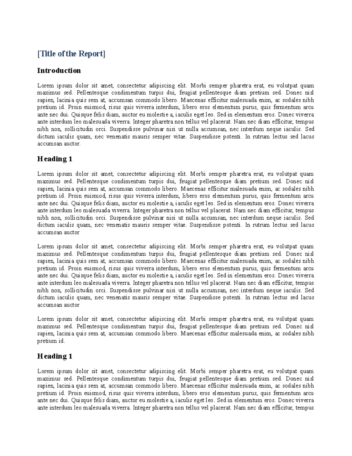 Template for Report on Library Research - 1 [Title of the Report ...
