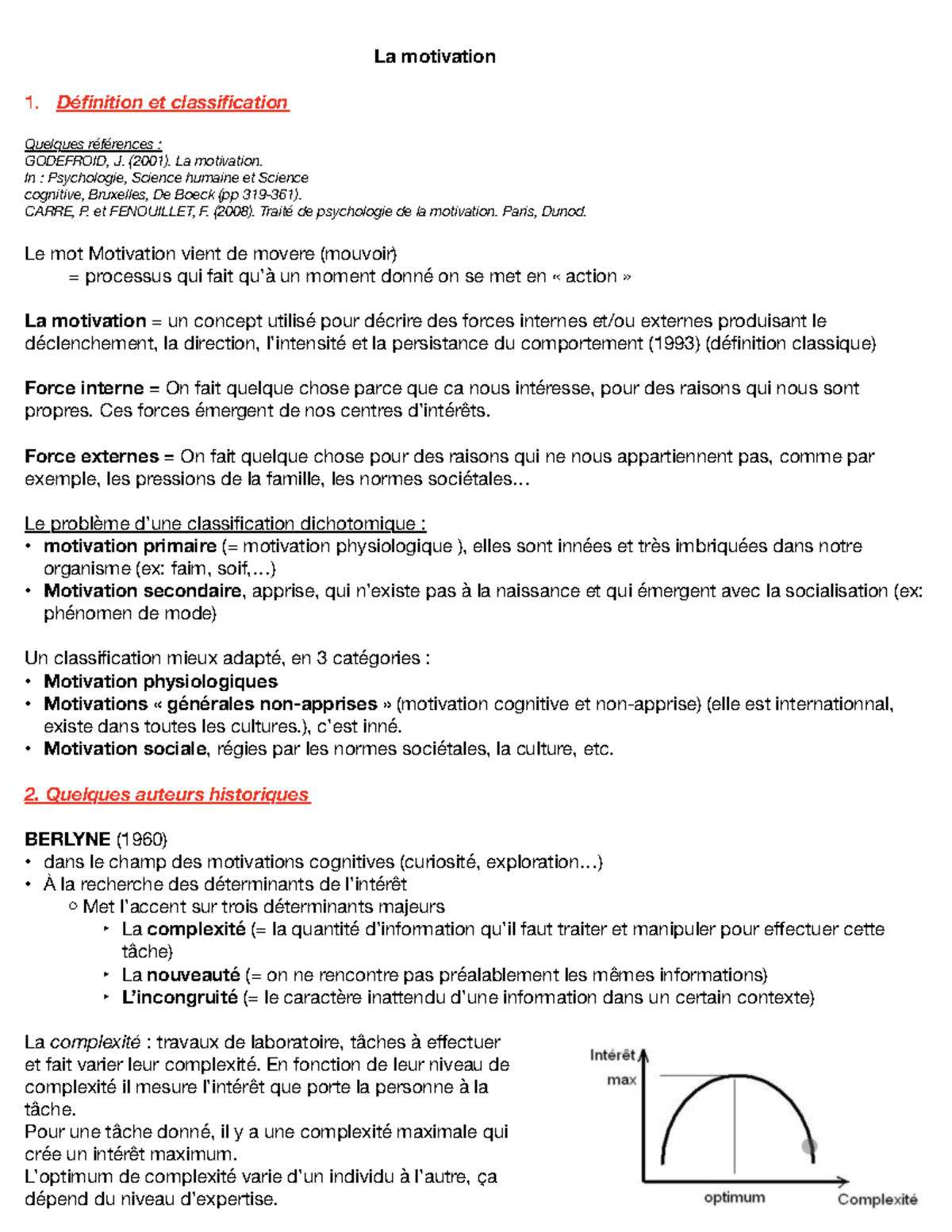 La motivation - cog - La motivation Définition et classification ...