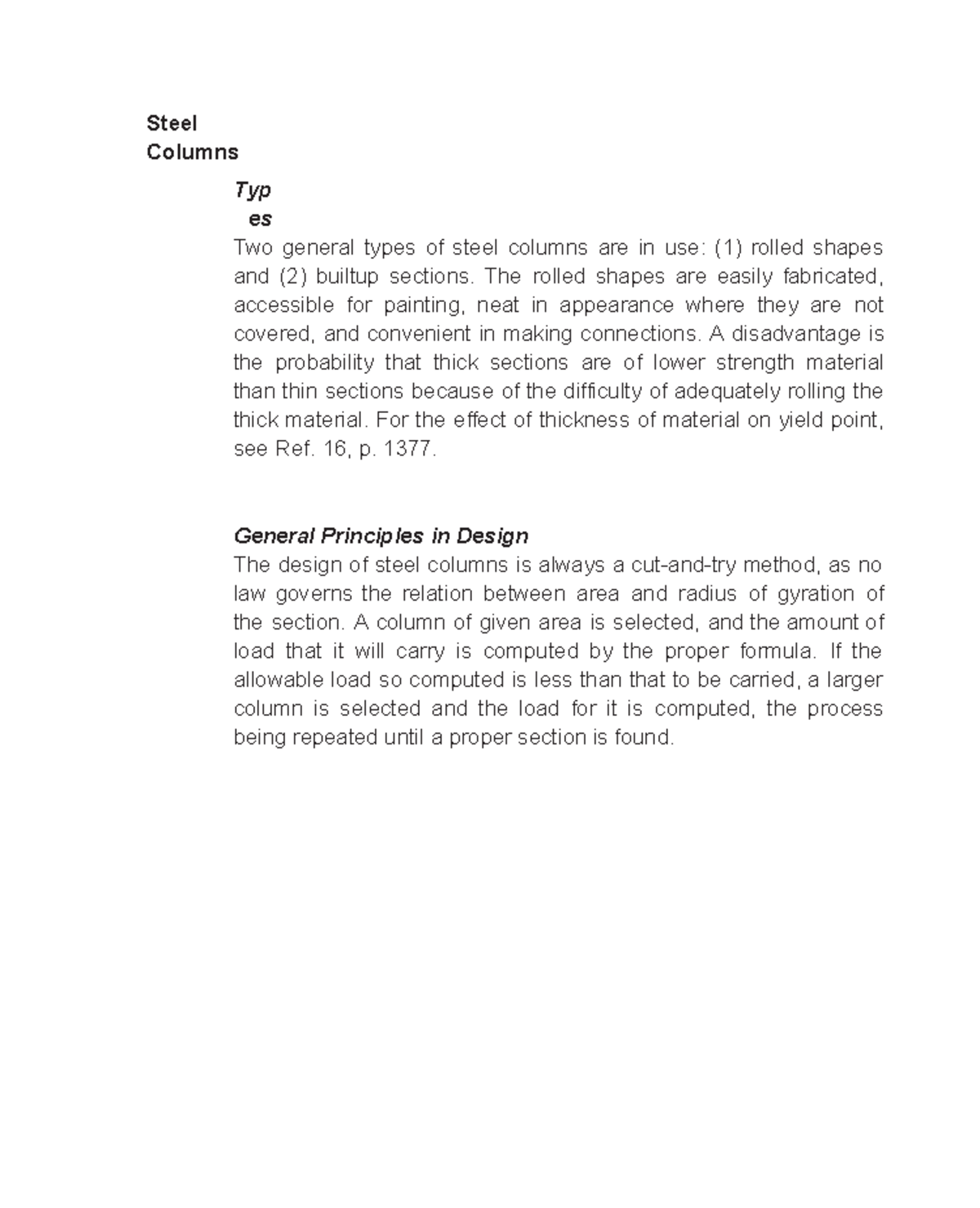 Steel Columns - a vertical structure member used in construction to ...