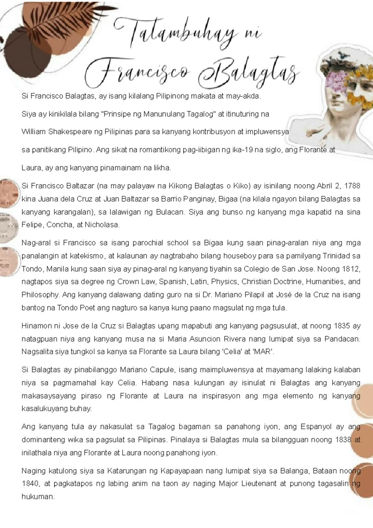 Inbound 2390102700228654995 - Si Francisco Balagtas, ay isang kilalang ...