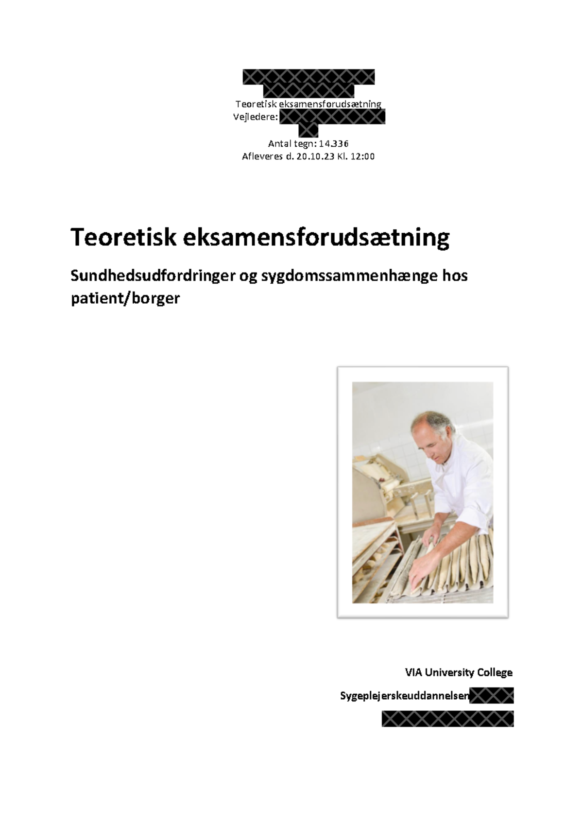 Teoretisk eksamensforudsætning 1. semester - Teoretisk ...