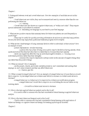 Cooper et al. Ch 1 Practice Test Questions - Cooper, Heron, and Heward ...