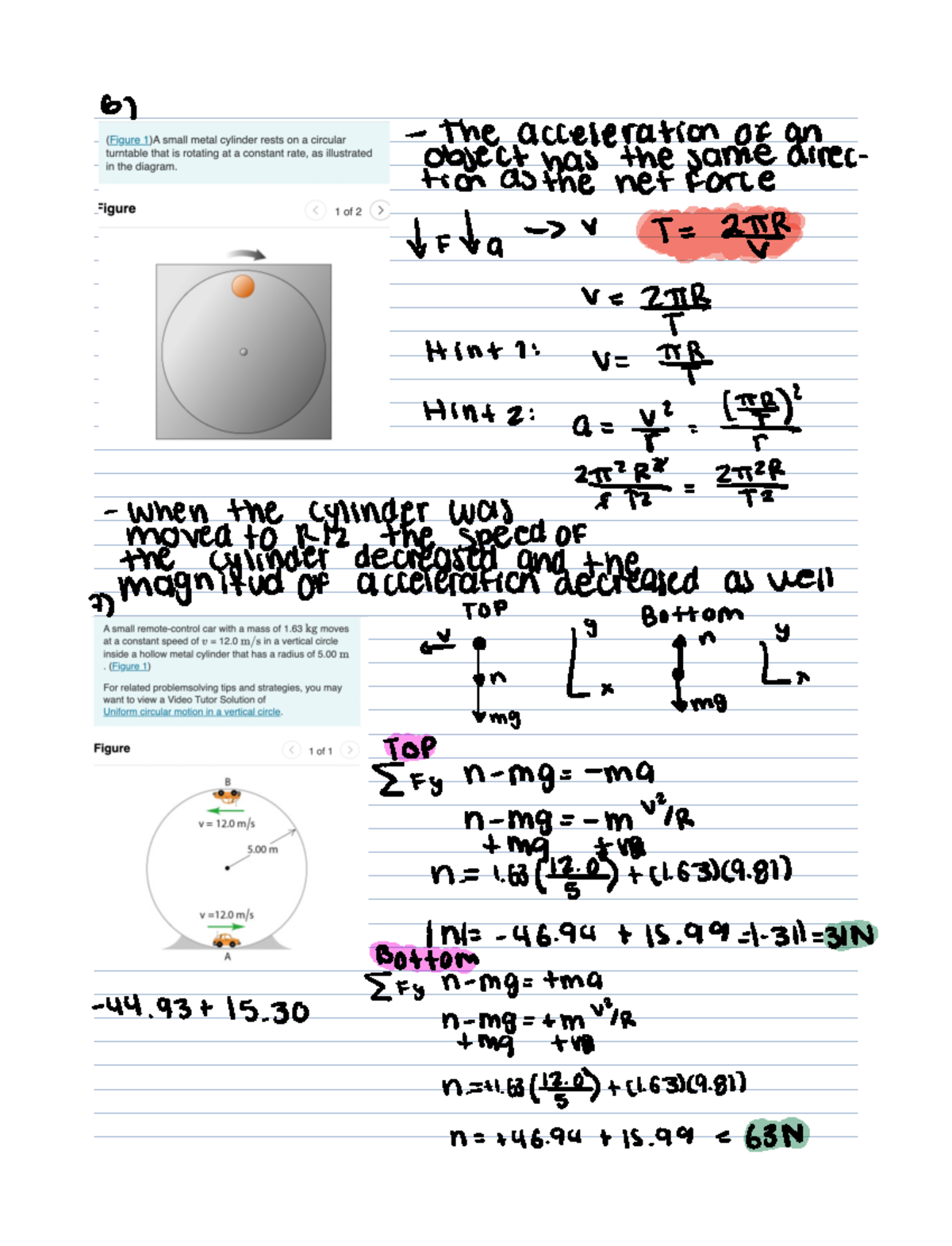 Homework #3. 4 - 9 the acceleration of an object has the same as ...