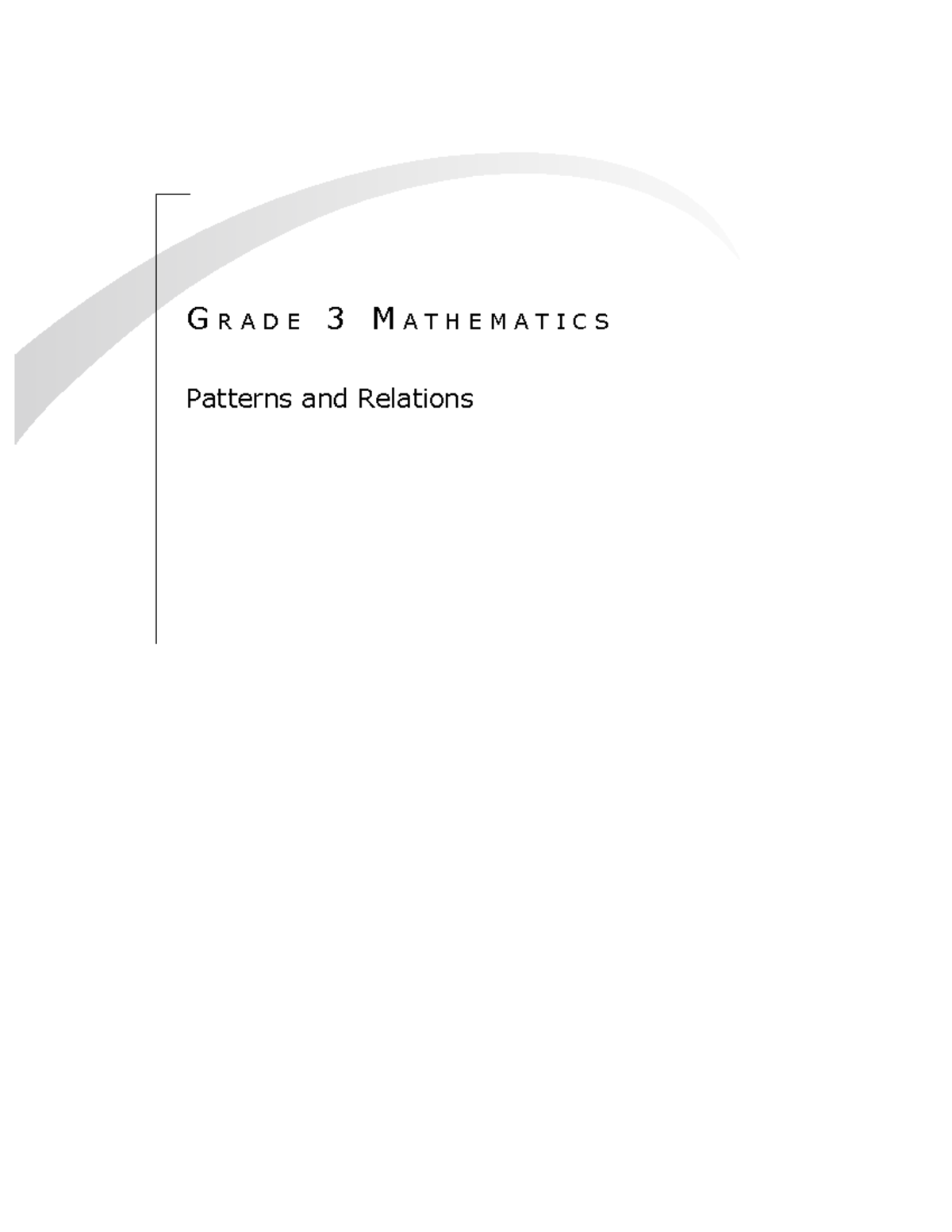 Patterns relations - Pattern relation - G r a d e 3 M a t h e M a t i c ...