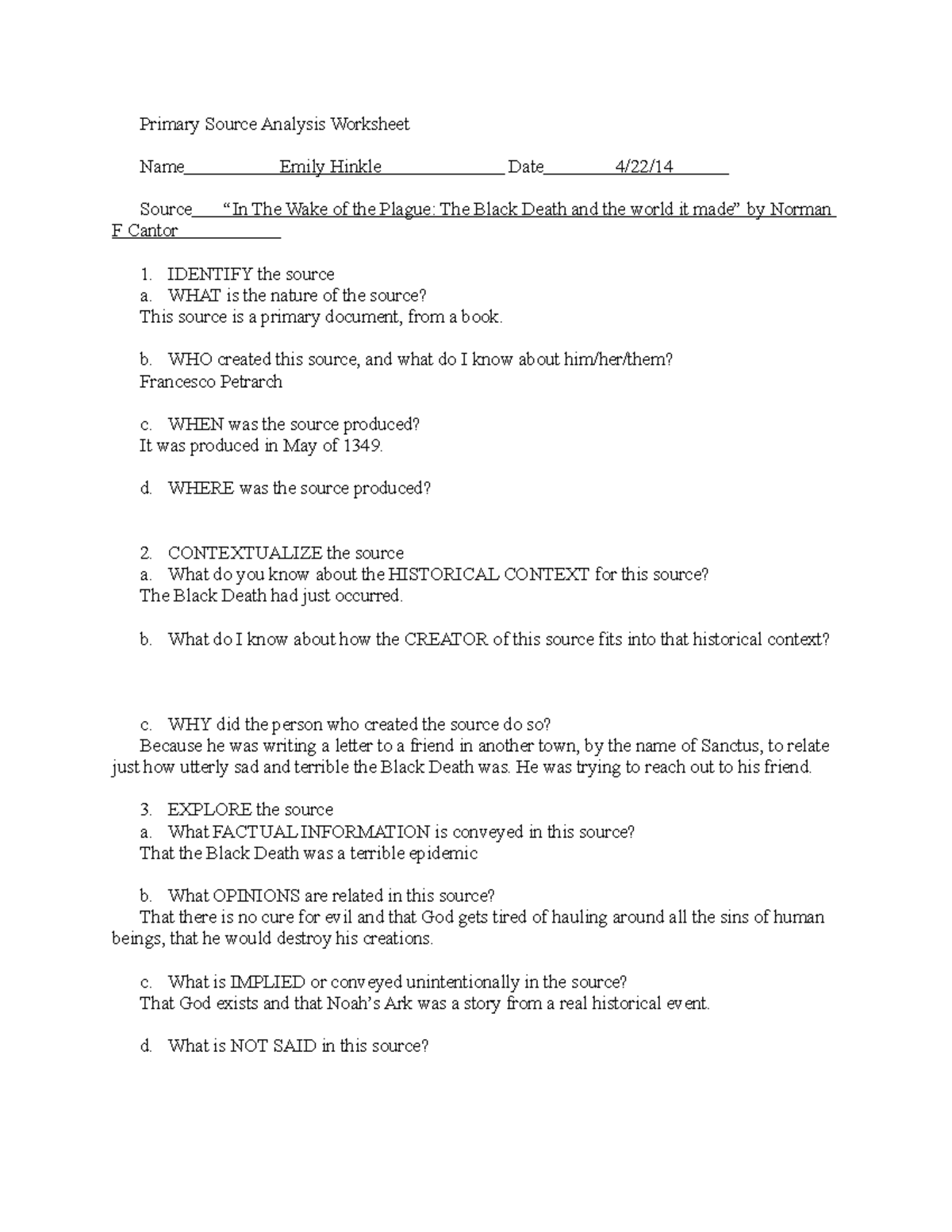 Primary Source Analysis Worksheet Blank - Primary Source Analysis ...