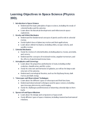 Design and Components of Spacecraft, Types of Space Missions, and the ...