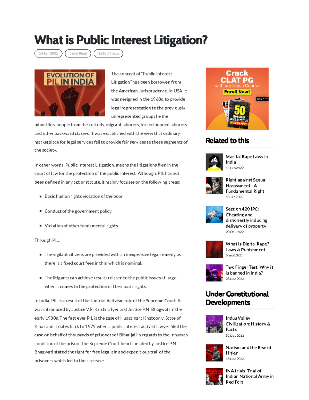 What is Public Interest Litigation(PIL) - What is Public Interest ...