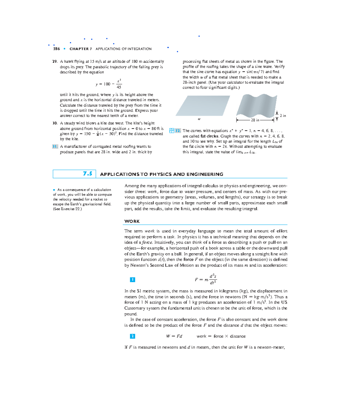 Math work ch - math work - A hawk flying at at an altitude of 180 m ...