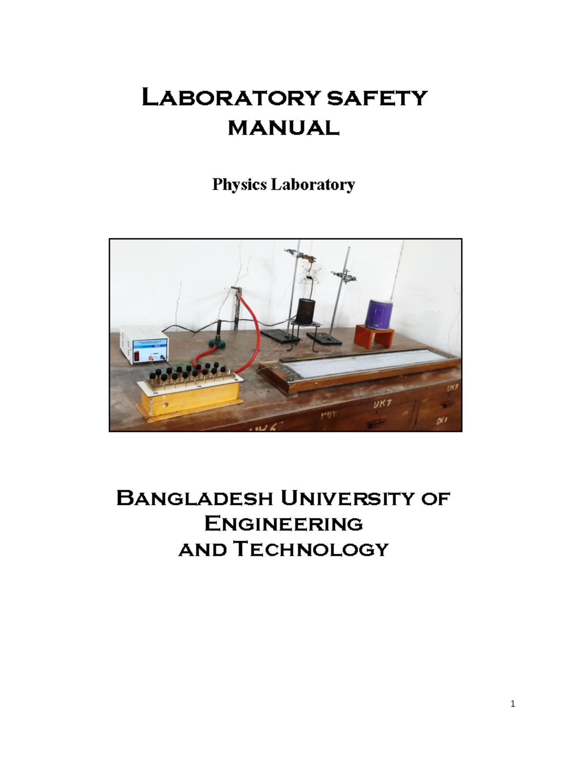 Physics Lab Safety Manual - Bangladesh University of Engineering and ...