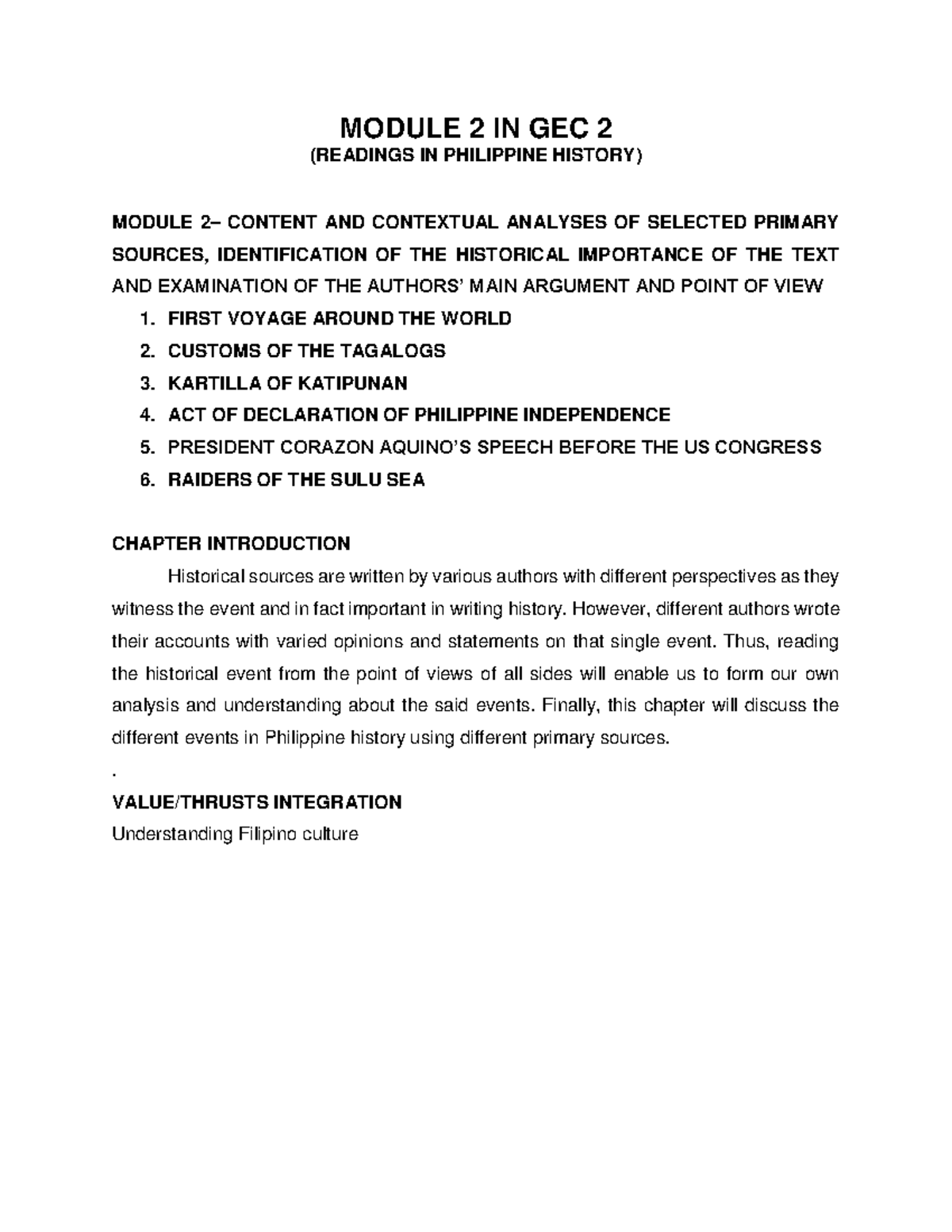Module in GEC 2 Chapter 2 - Bachelor of Science in Mechanical ...