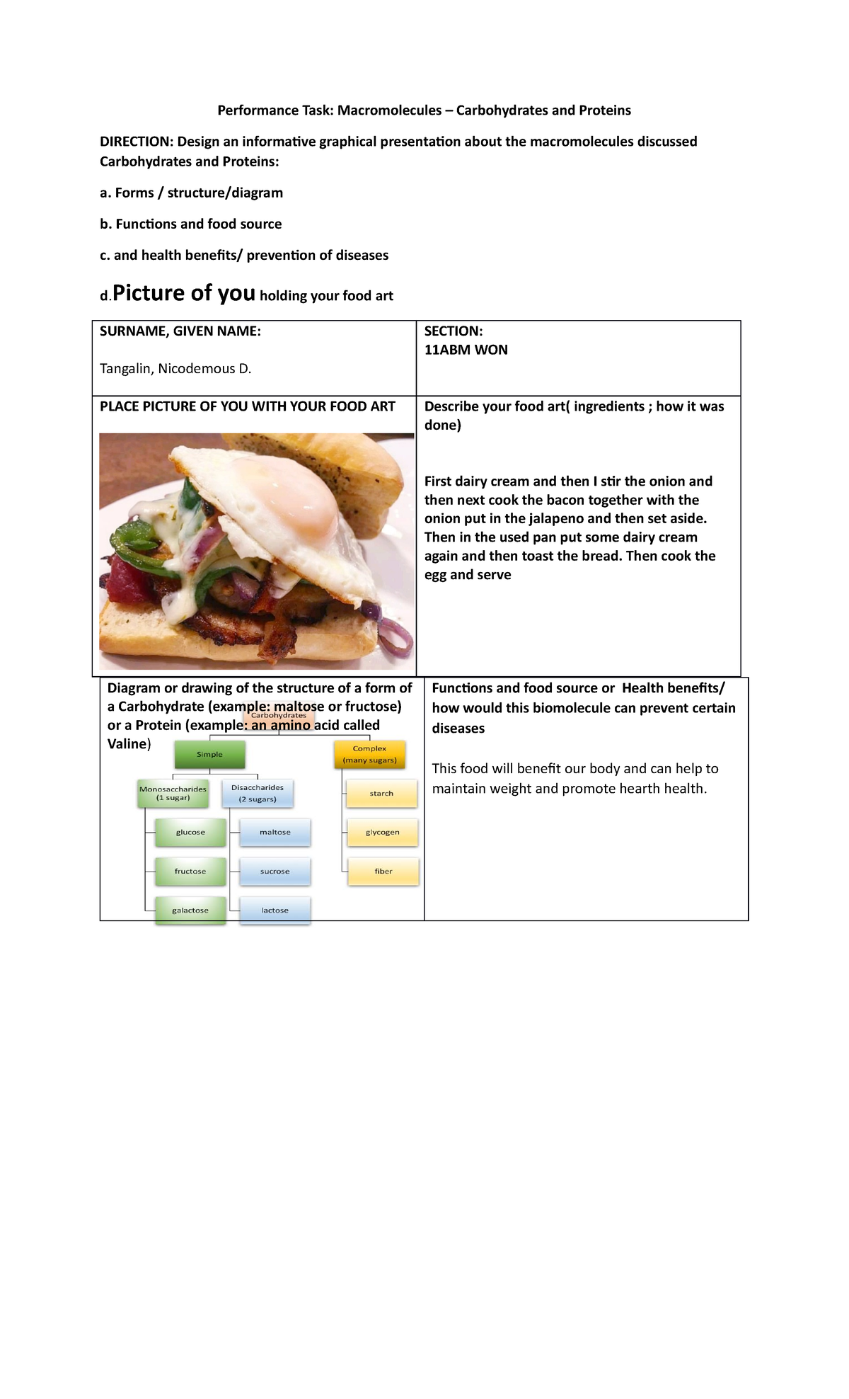 PT-Macromolecules and Everything - Performance Task: Macromolecules ...