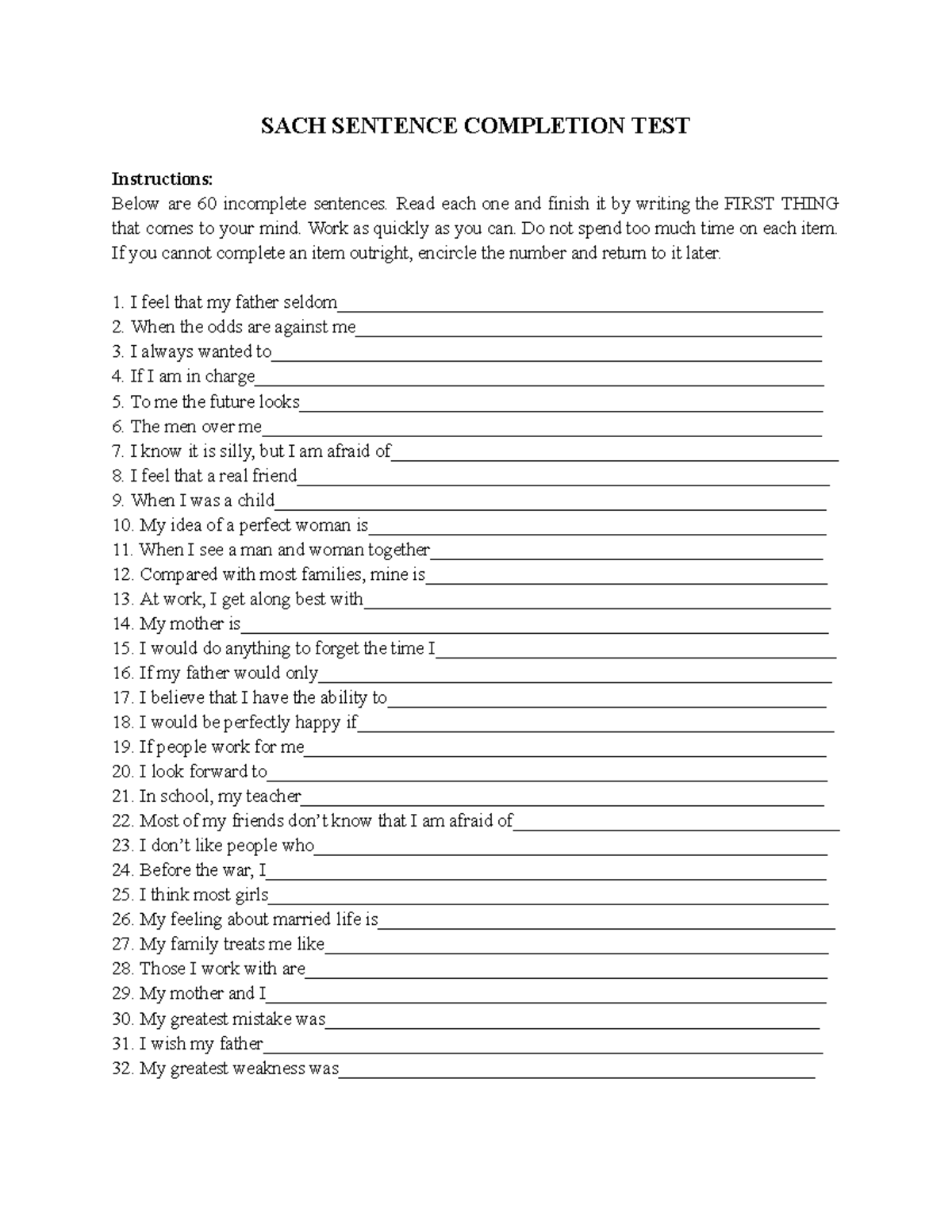 Sach Sentence Completion Test Guide - SACH SENTENCE COMPLETION TEST ...