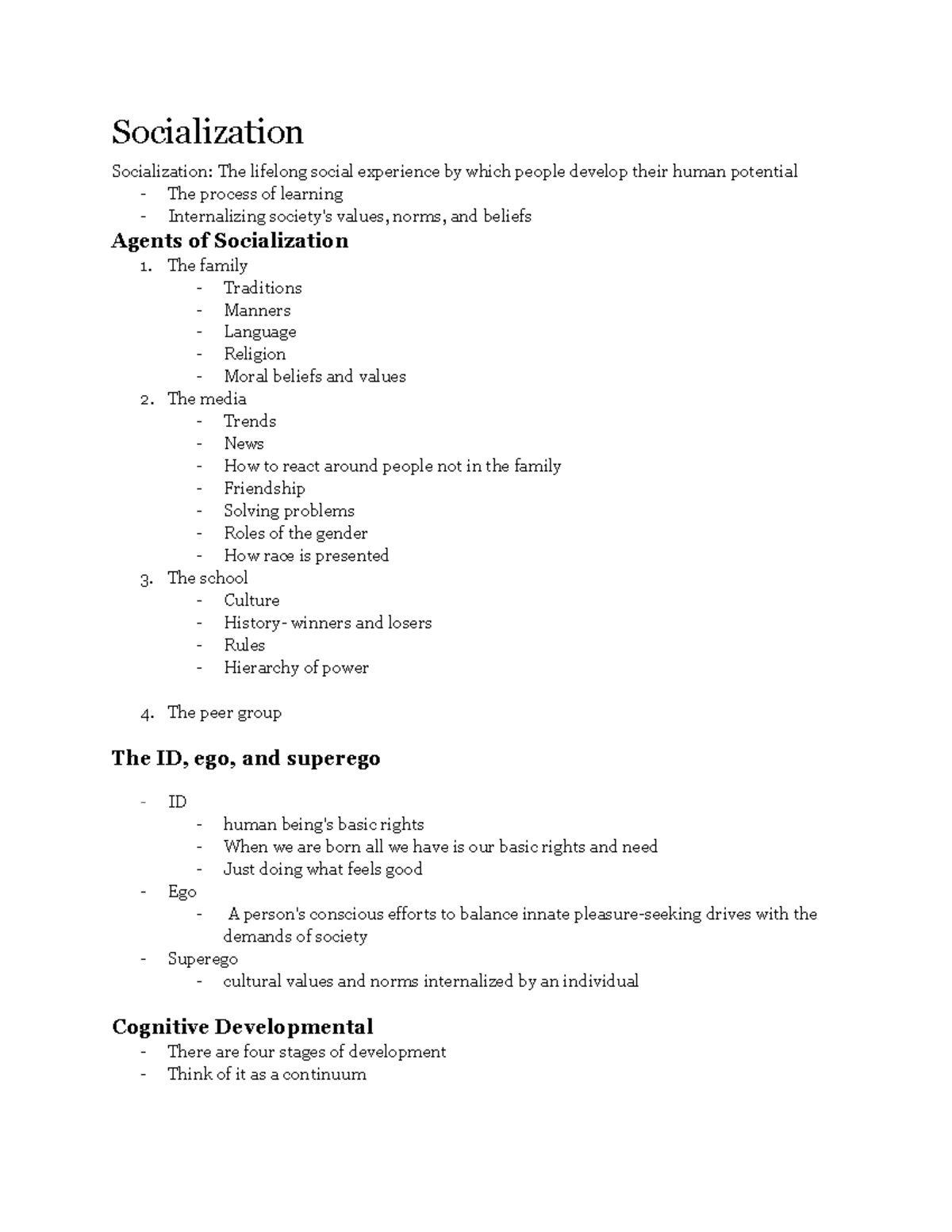 Socialization - Socialization Socialization: The lifelong social ...