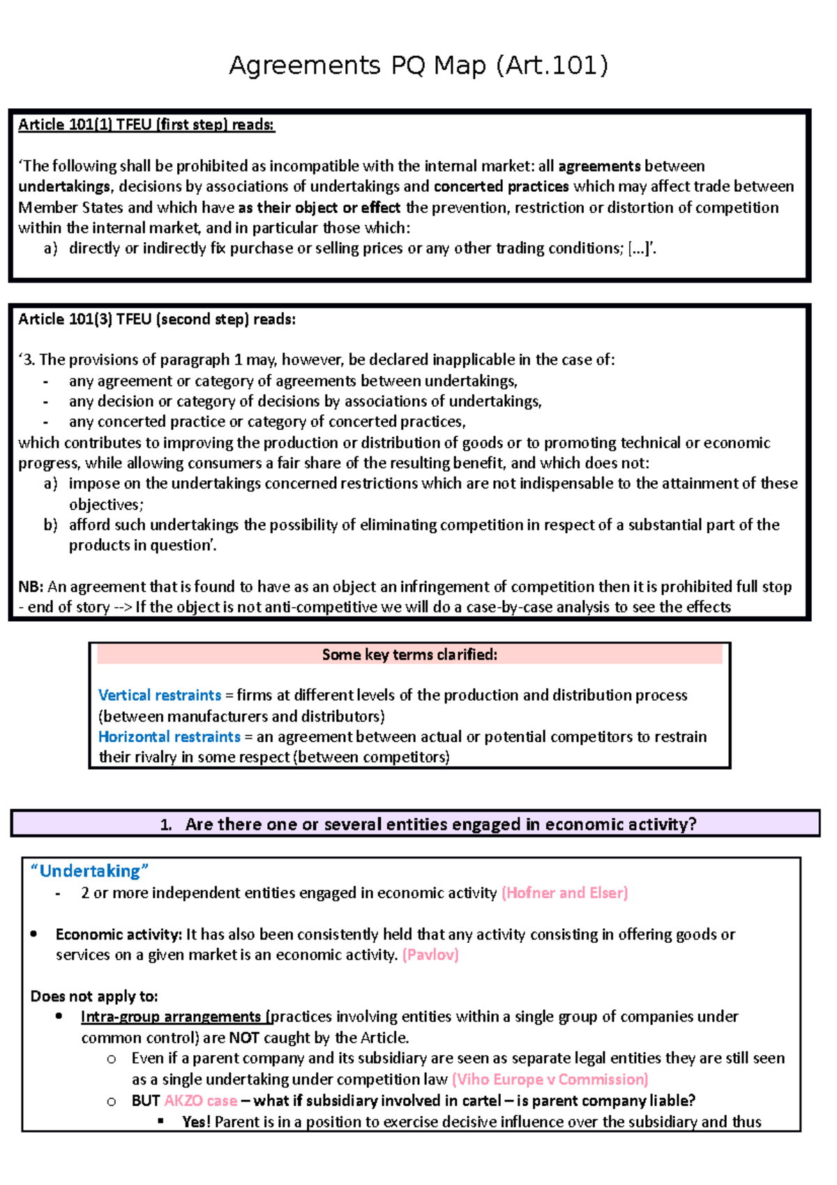 Agreements PQ map - PROBLEM QUESTION MAP - Agreements PQ Map (Art ...