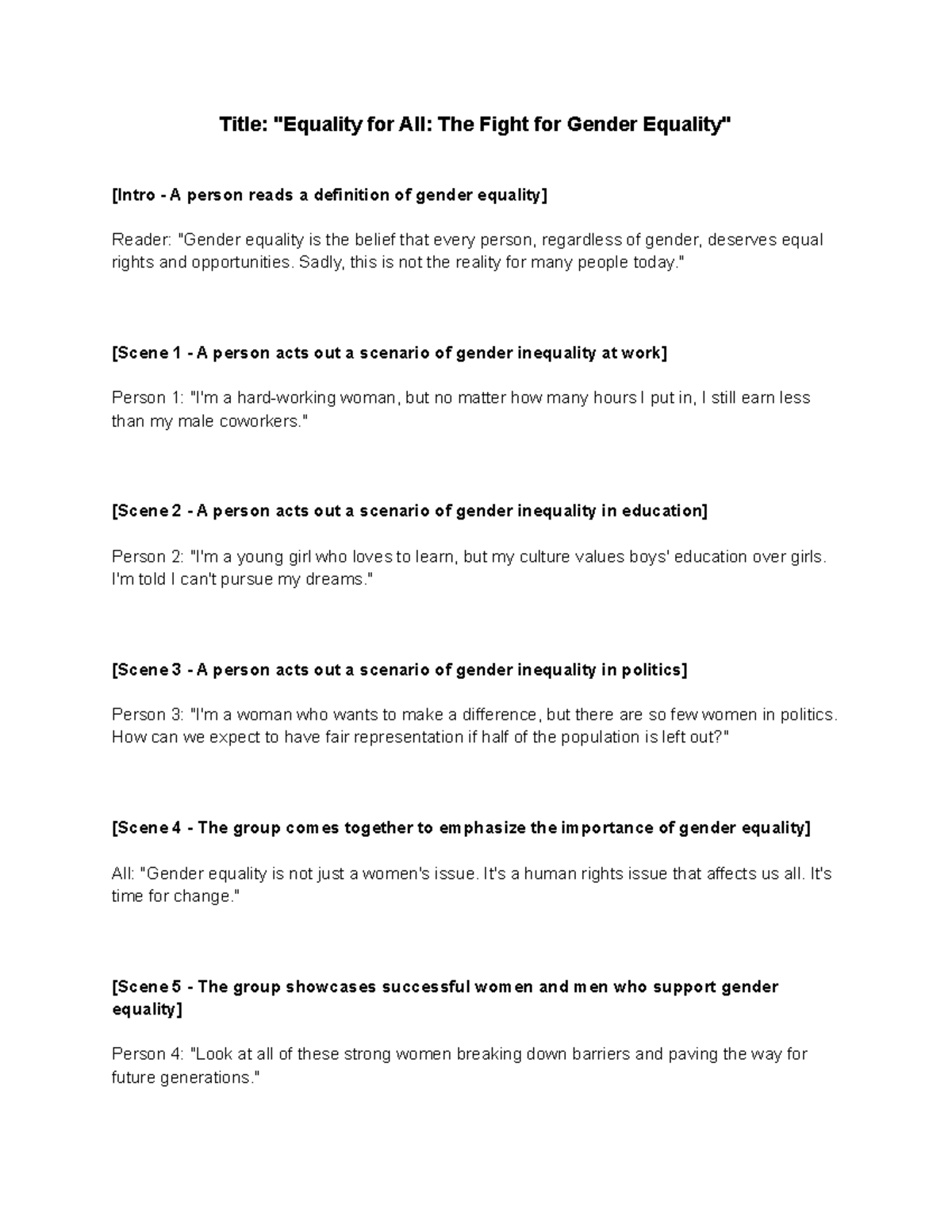 Inbound 89094557426982002 18 - Title: "Equality for All: The Fight for ...