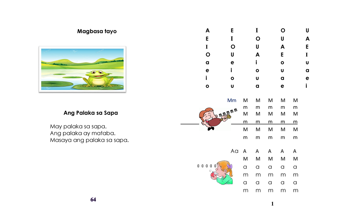 Mini-book - filipino reading material - Magbasa tayo Ang Palaka sa Sapa ...