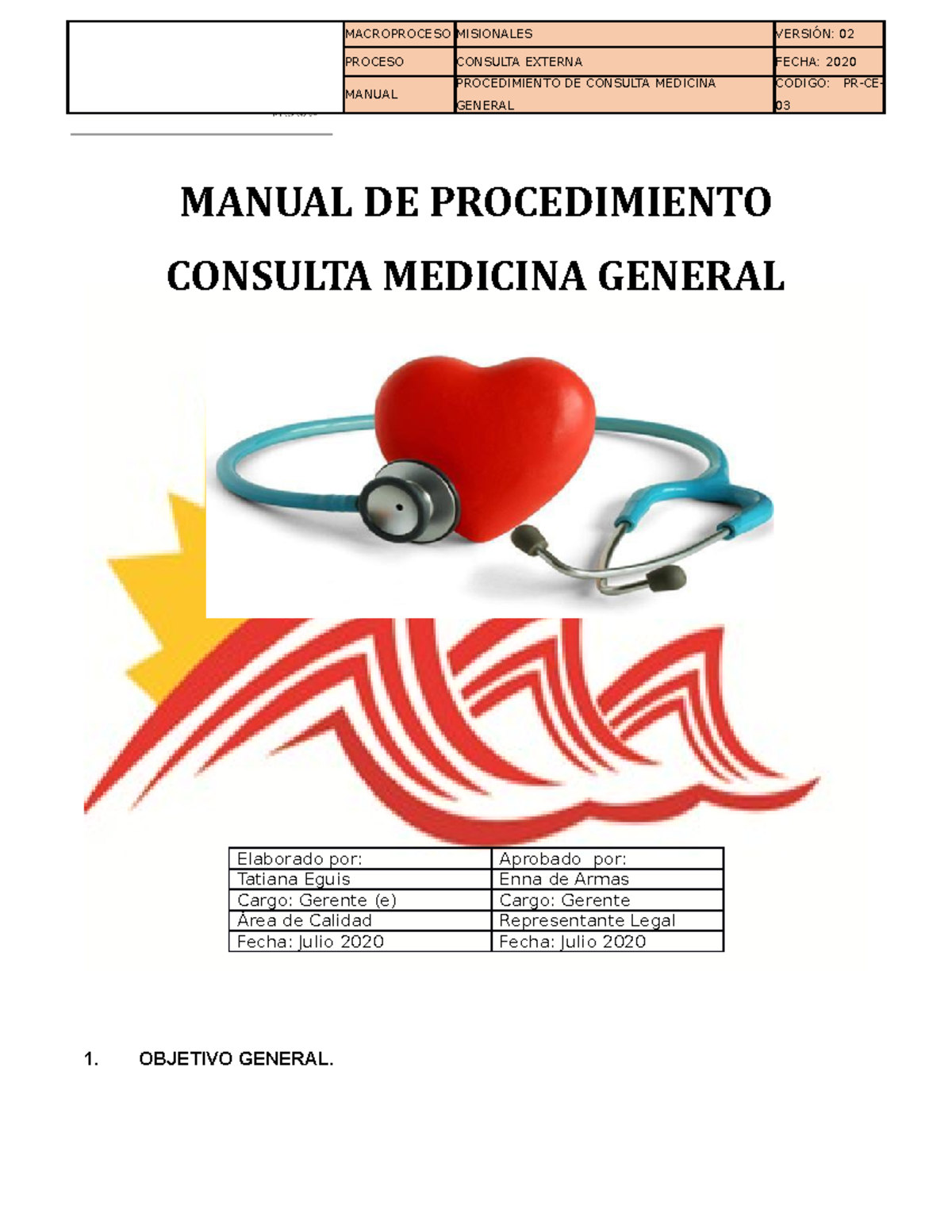 03 Manual de Procedimiento Consulta M.G - MACROPROCESO MISIONALES ...