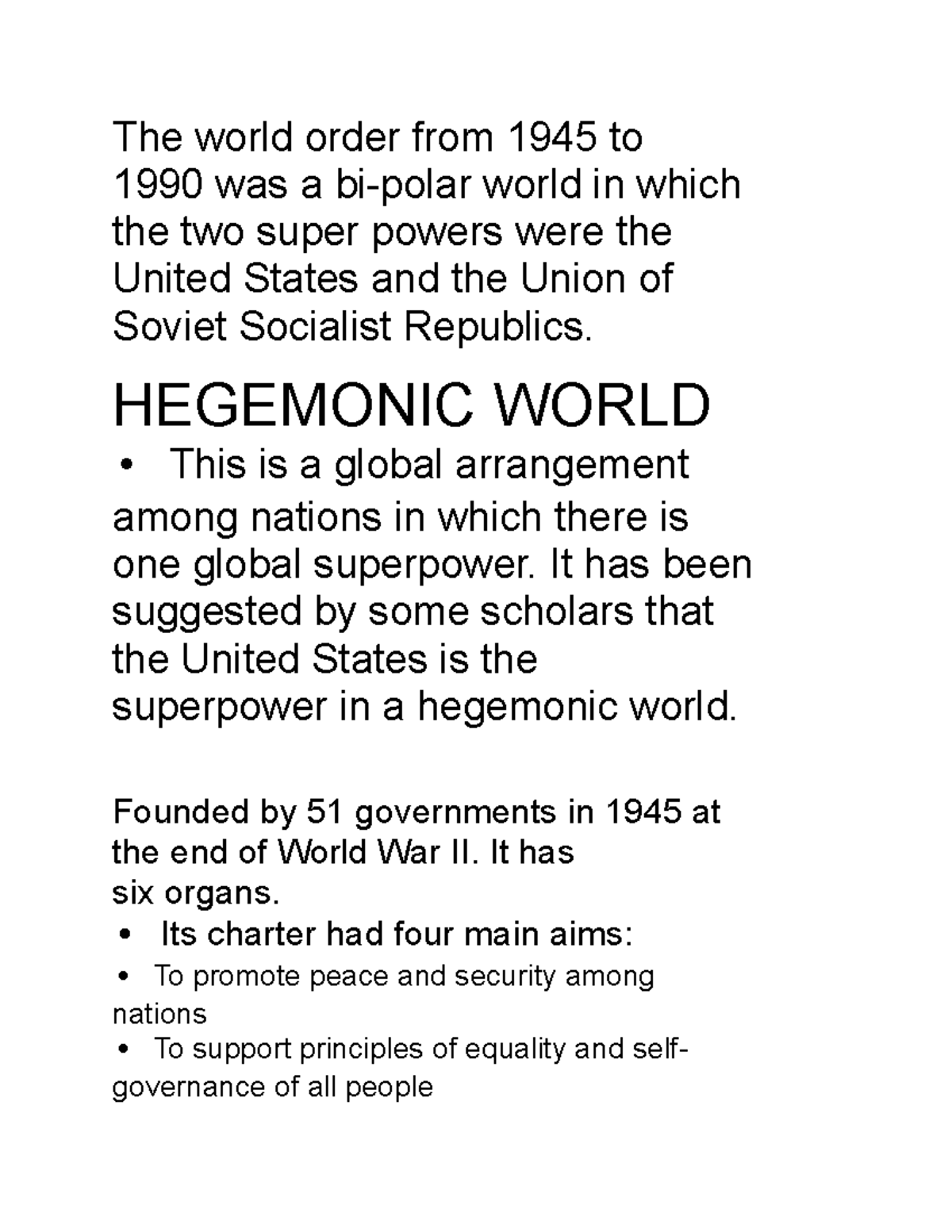 Poli Sci 8 - Elements of poli sci online notes from slides - The world ...