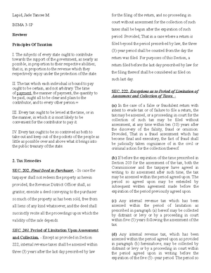 Employee Benefits Reviewer - Lapid, Jade Yancee M BSMA 3-1P Mr. Perry ...