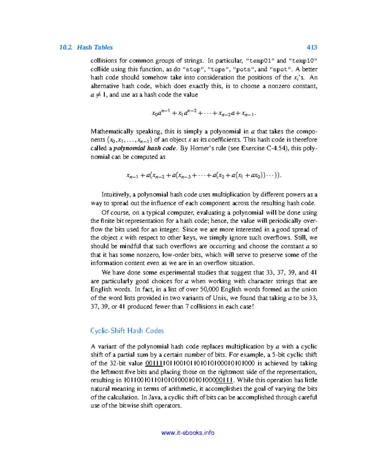Data Structures and Algorithms in Java-44 - Hash Tables 413 collisions ...