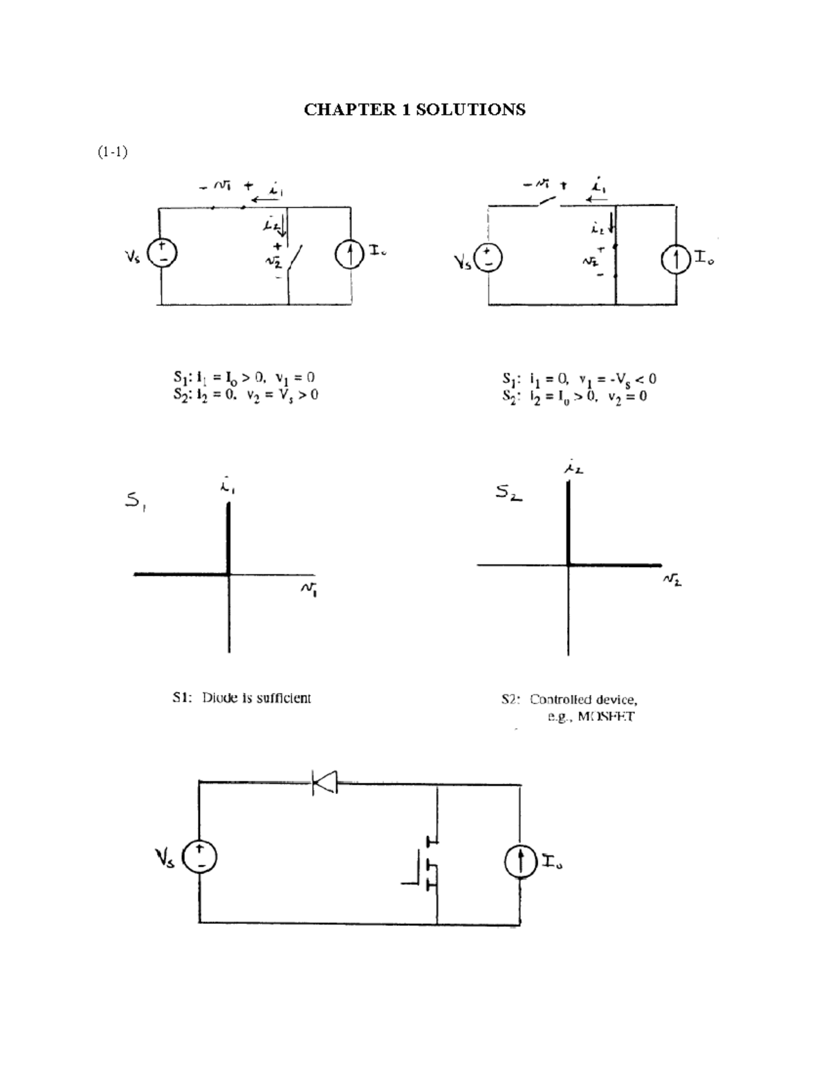 ISM Introduction To Power Elecronics Hart CHAPTER 1 SOLUTIONS 1 1 ism-introduction-to-power-elecronics-hart-chapter-1-solutions-1-1