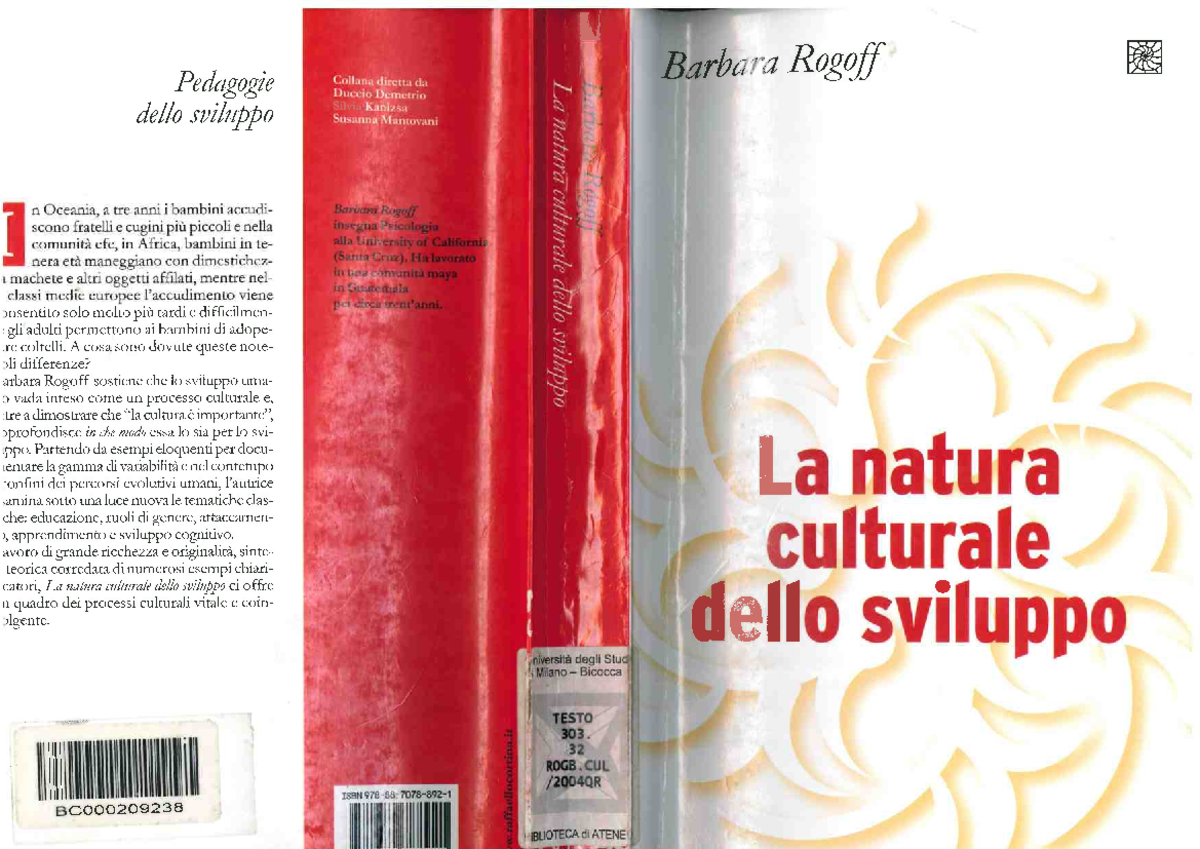 La natura culturale dello sviluppo (Barbara Rogoff) - Antropologia ...
