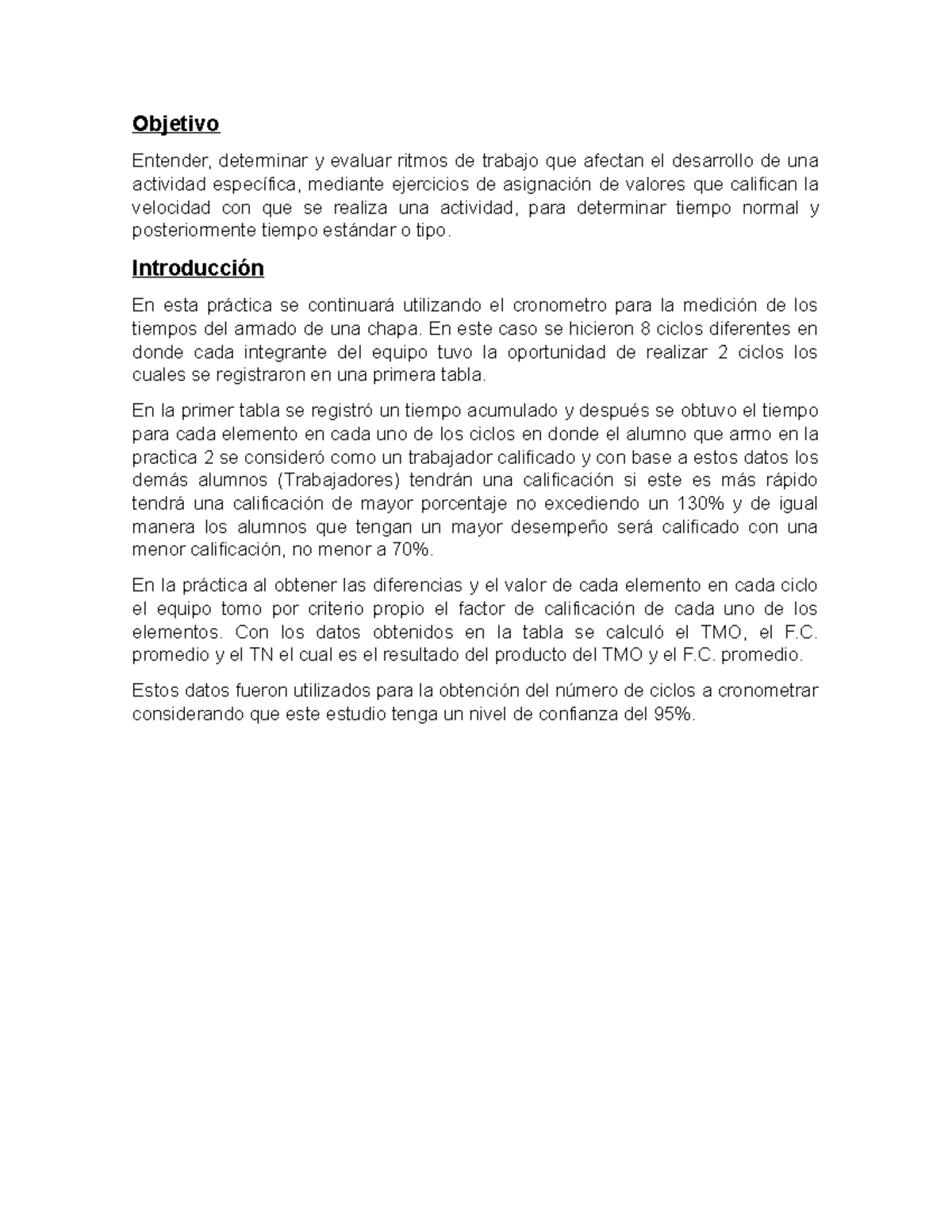 Tiempo Normal Práctica 3 - Objetivo Entender, determinar y evaluar ...