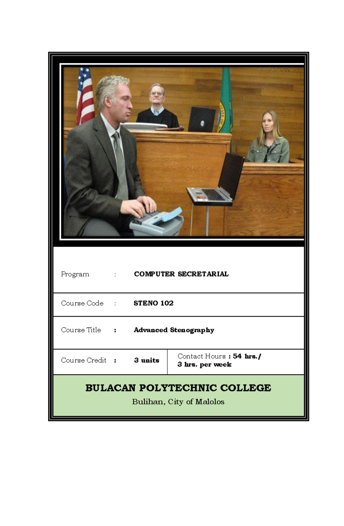34 - HELPFUL - Program : COMPUTER SECRETARIAL Course Code : STENO 102 ...