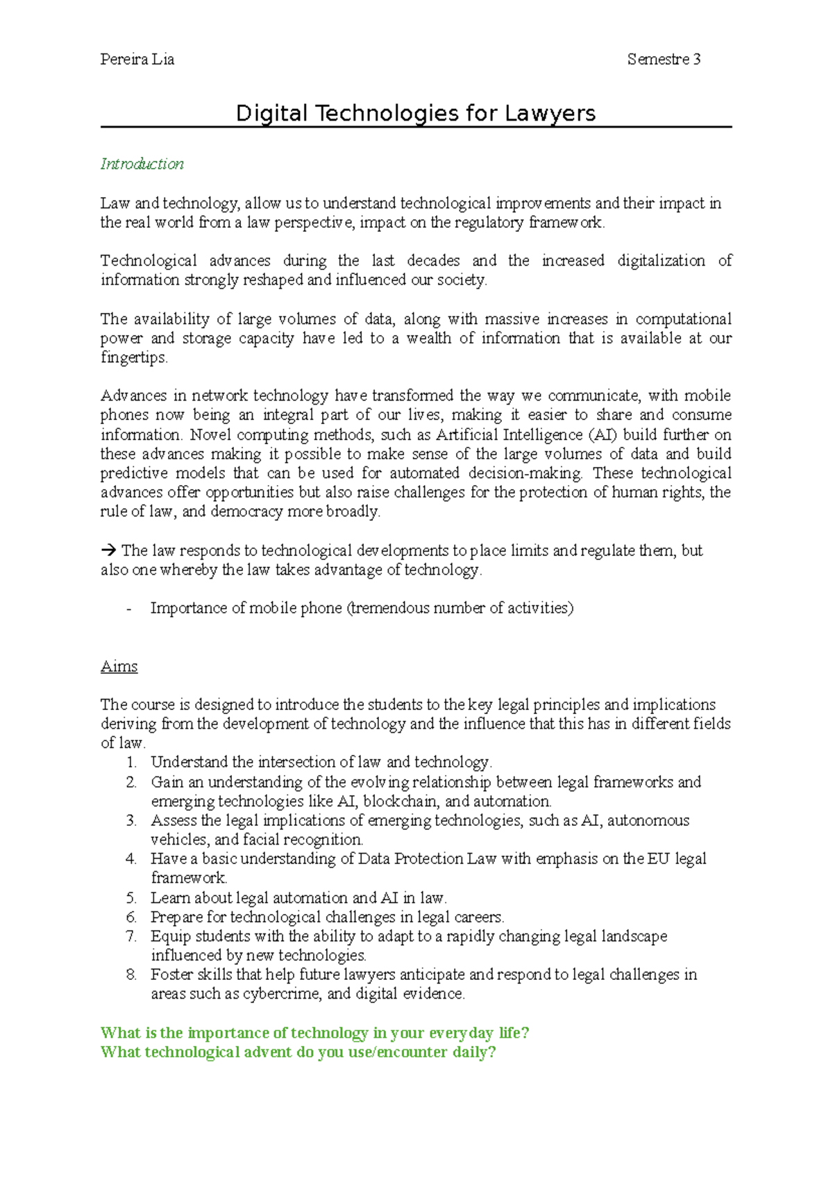 Digital Technologies for lawyers - Digital Technologies for Lawyers ...