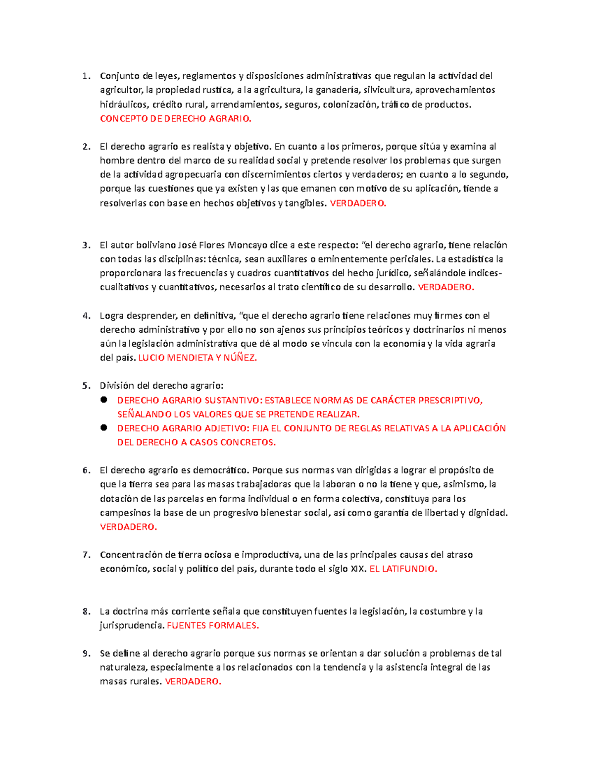 Parcial agrario - Resumen del semestre - Conjunto de leyes, reglamentos y disposiciones - Studocu