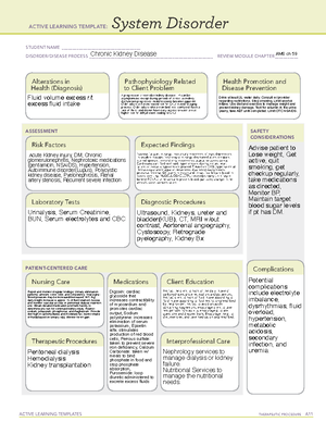 Hyperthyroidism System Disorder - ACTIVE LEARNING TEMPLATES System ...