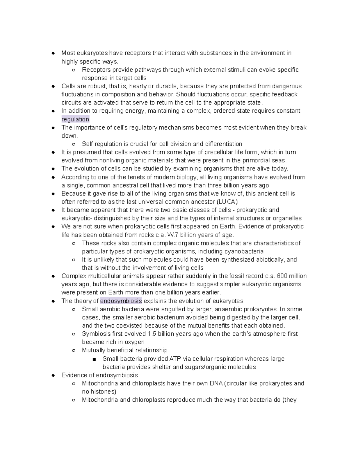 BIO Notes 01 28 - Most eukaryotes have receptors that interact with ...