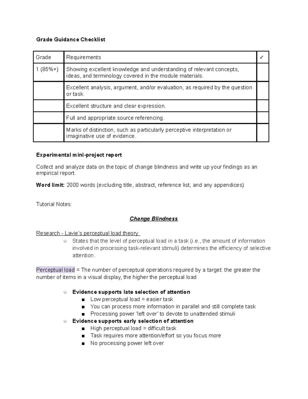 DE200 TMA02 Tutorial Notes - Grade Guidance Checklist Grade ...