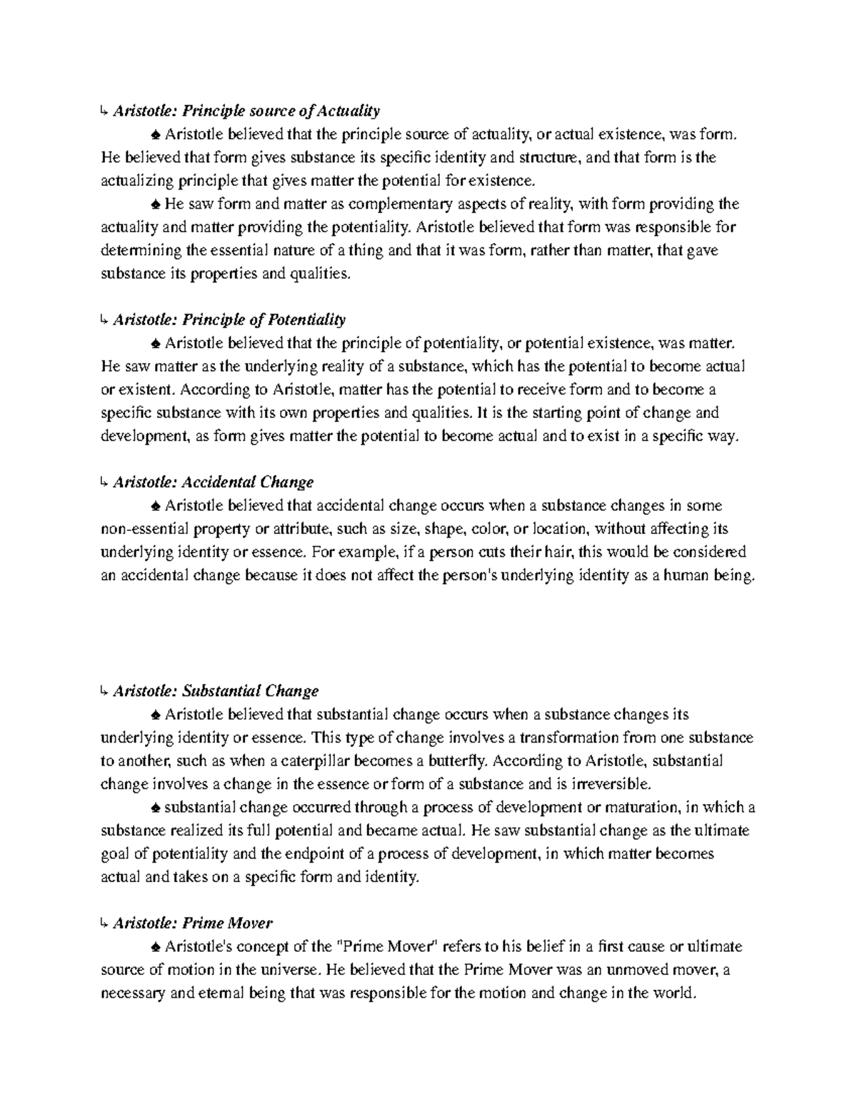 Part 2 Unit 2 Greek Philosophers - ↳ Aristotle: Principle source of ...