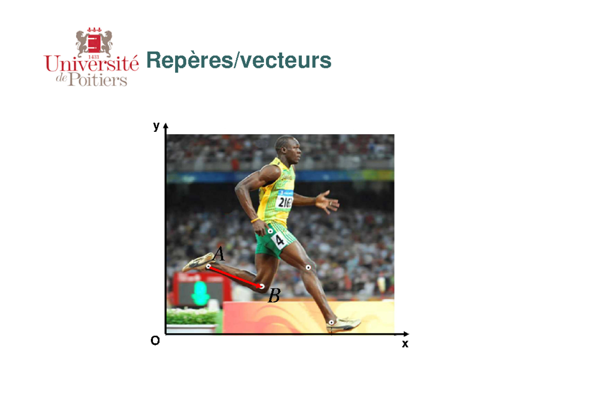 CM2 - Bioméca - Repères/vecteurs x y O A B Pourquoi utiliser la notion ...