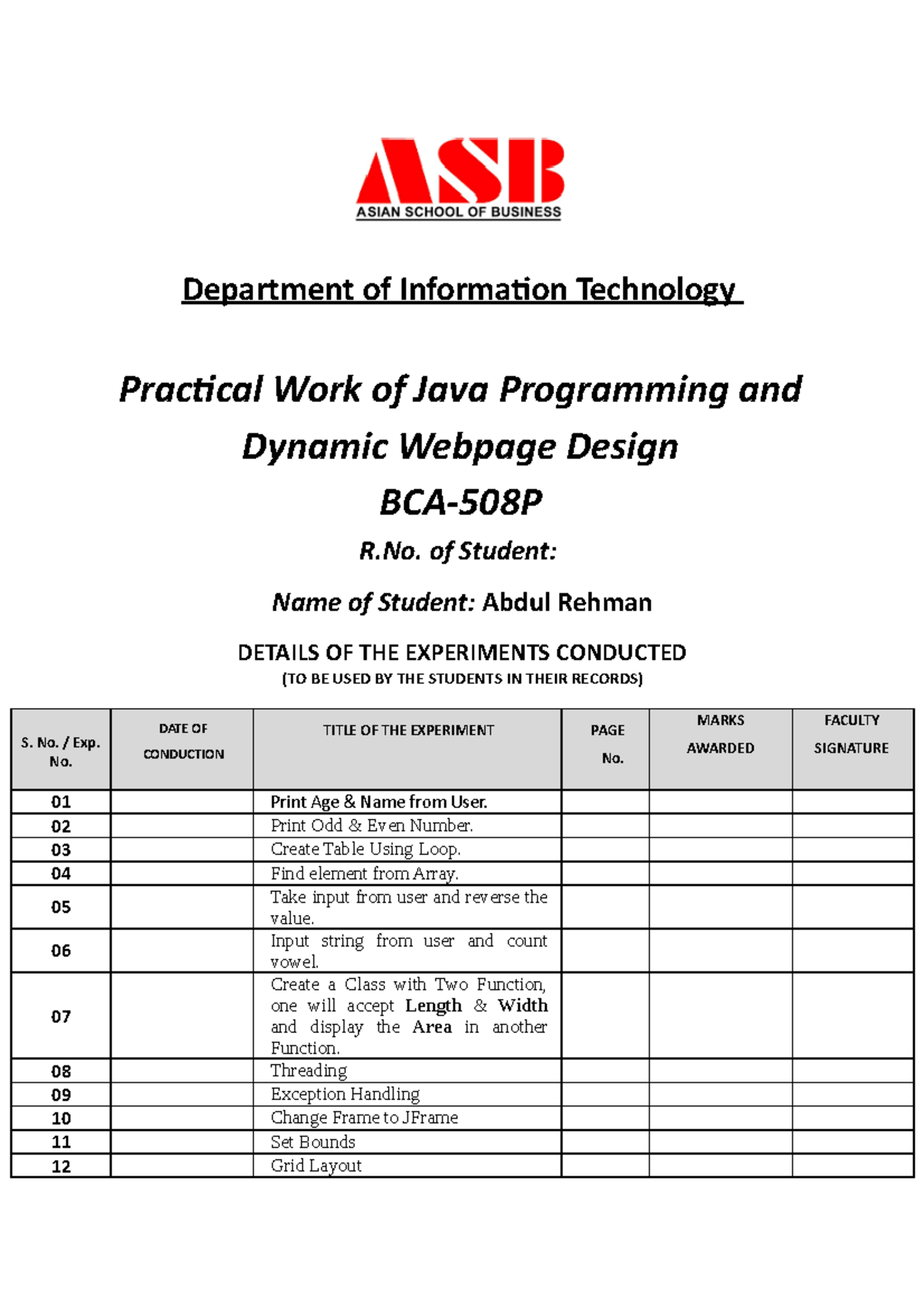 Department of Information Technology - Department of Information ...