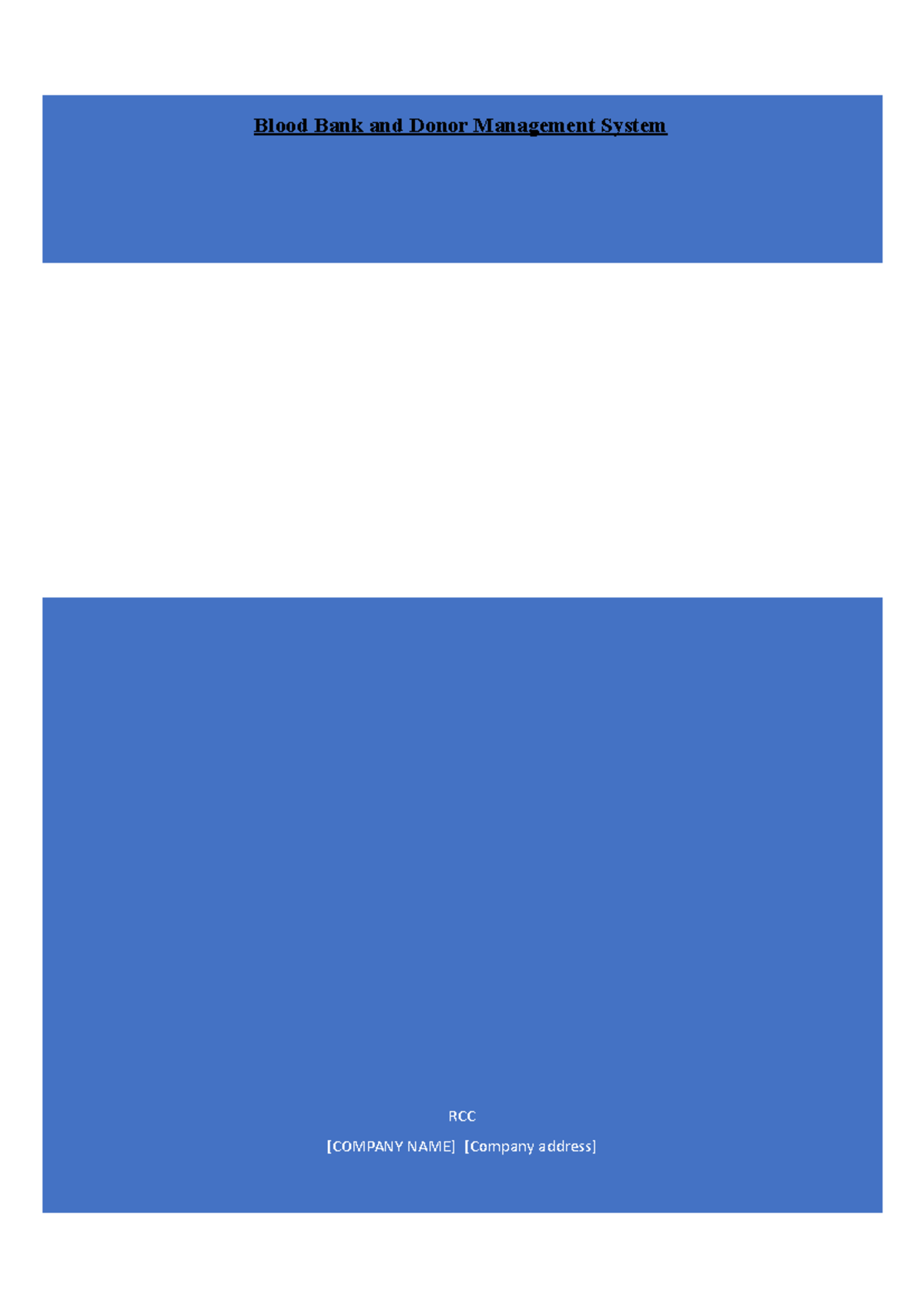 Blood Banlk - Our system will provide a centralized platform for blood ...