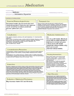 Lasix - medication card - ACTIVE LEARNING TEMPLATES Medication STUDENT ...