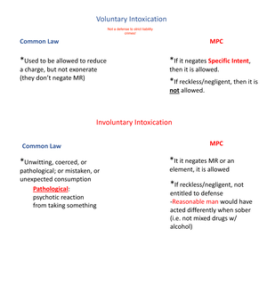 MPC, CL, FL chart - Model Penal Code Common Law Florida Law Purposely ...