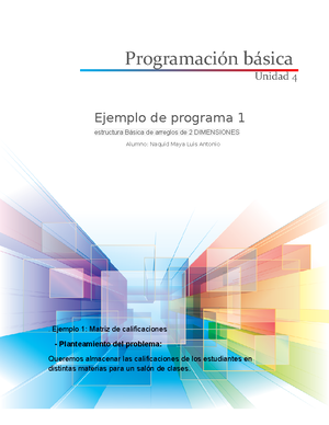 Tarea 2. Algoritmos - Material básico de programación - VIDEO 1 ¿Qué es ...