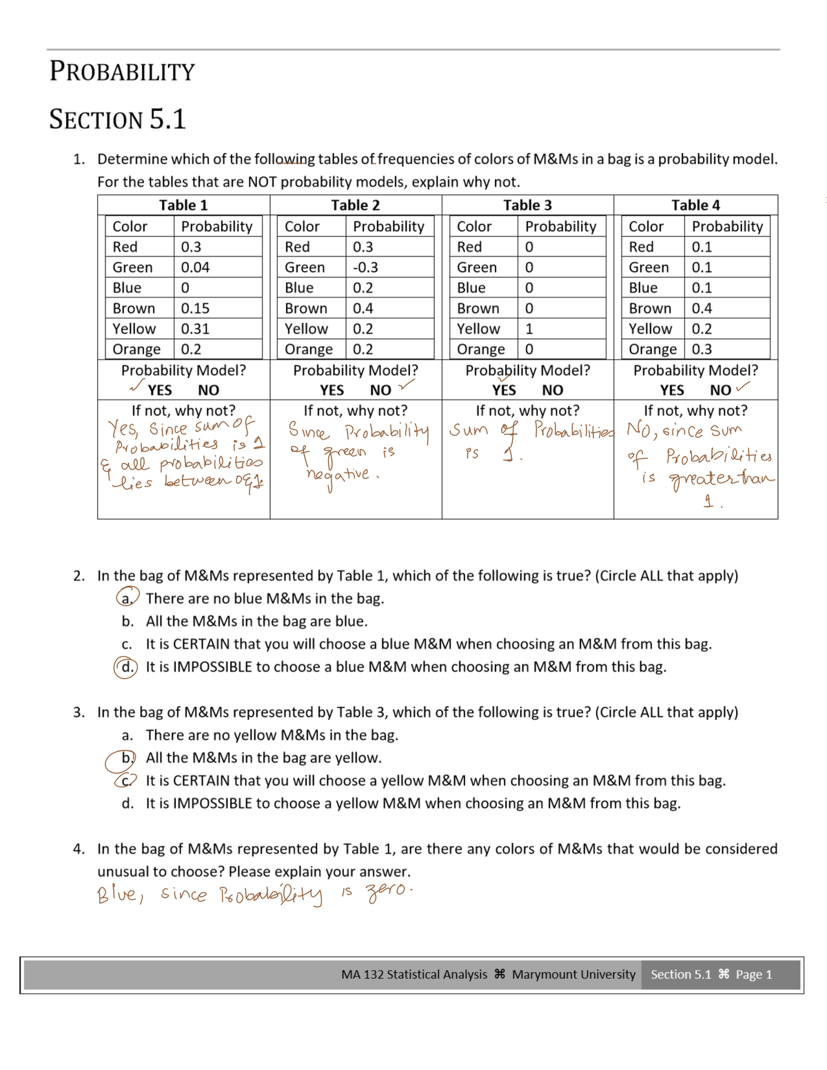 (8) Probability Section 5 - Probability and Statistics - Studocu