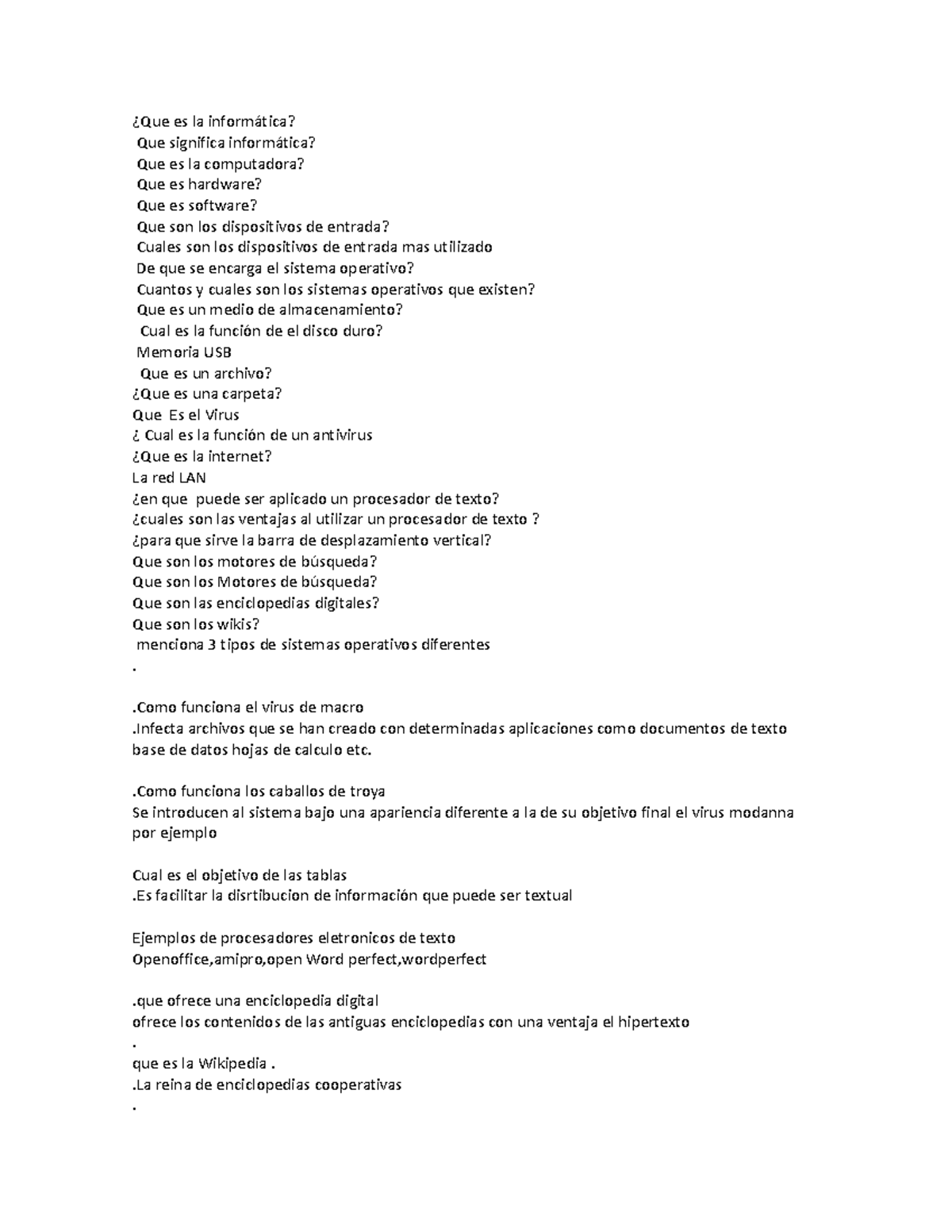 Copia de Practico informatica - ¿Que es la informática? Que significa ...