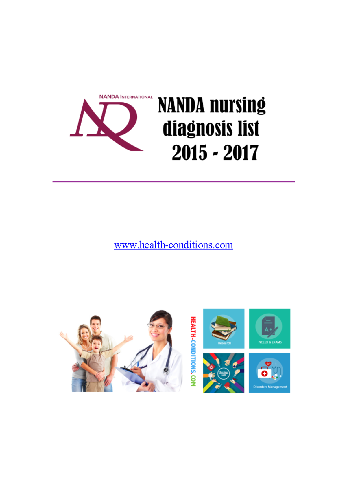 Nanda nursing diagnosis list 2015 - health-conditions NANDA stands for ...