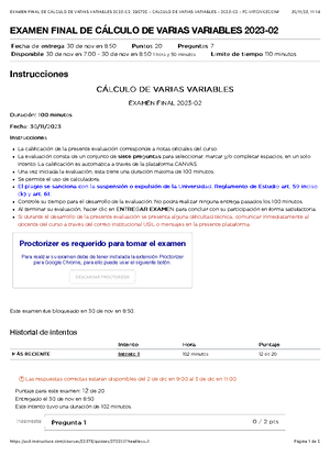 Calculo semana 3 ejercicios - Calculo de Varias Variables - Studocu