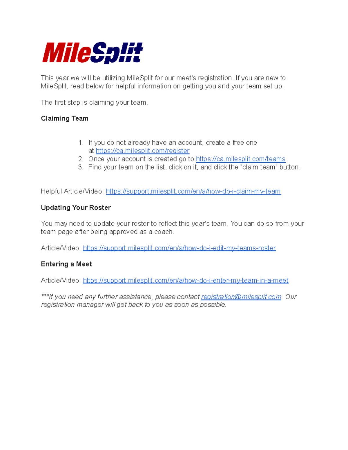 Getting started with milesplit - california - Studocu